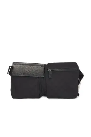 Gucci Gg Canvas Double Pocket Belt Bag