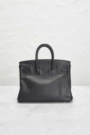 Hermès Birkin 25 Handbag In Swift Leather - Noir