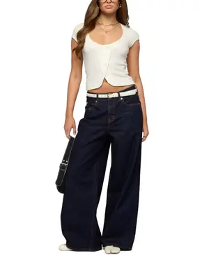 EDIKTED Blaunca Asymmetric Knit Top