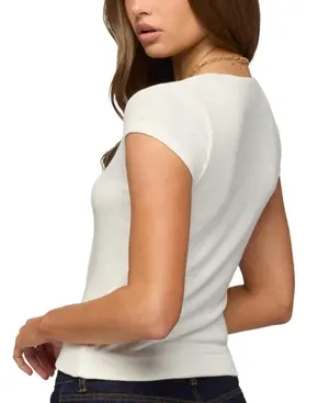 EDIKTED Blaunca Asymmetric Knit Top