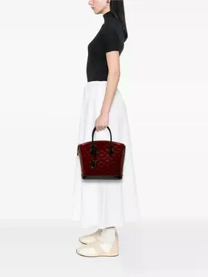 LOUIS VUITTON Monogram Vernis Lockit Pm Handbag - Red