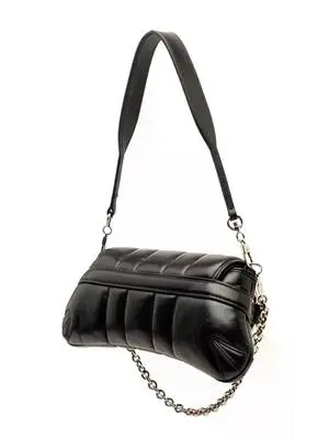 Gucci Quilted Leather Horsebit Chain Satchel - Black