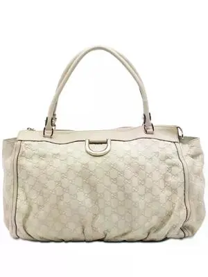 Gucci Monogrammed Leather Tote Bag