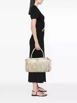 Gucci Monogrammed Leather Tote Bag