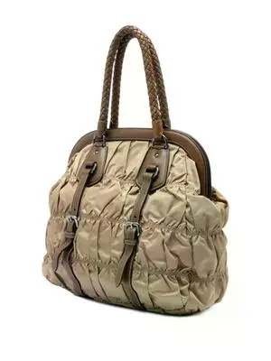 Prada Tessuto Gaufré Frame Tote Bag