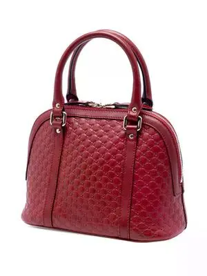 Gucci Microguccissima Leather Dome Satchel - Red