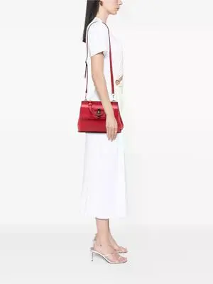 Gucci Leather Bamboo Daily Satchel - Red