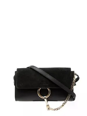 Chloé Mini Faye Chain Crossbody Bag - Black