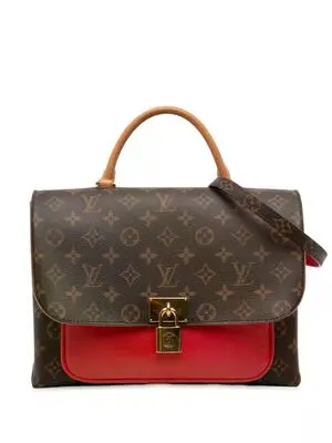 LOUIS VUITTON 2017 Monogram Marignan Satchel - Brown