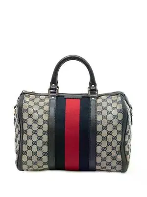 Gucci Gg Canvas Web Joy Boston Bag Satchel