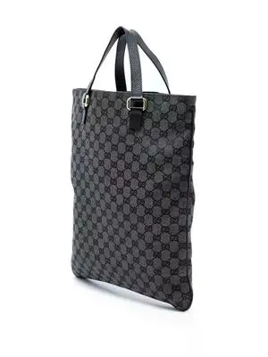 Gucci Gg Canvas Tote Bag - Grey