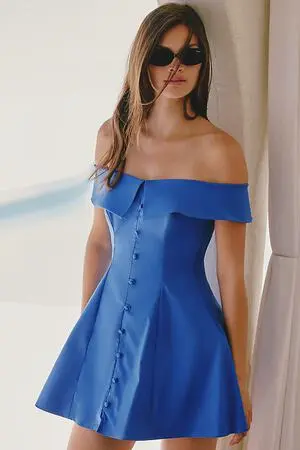 Peixoto Adeline Mini Dress - Blue