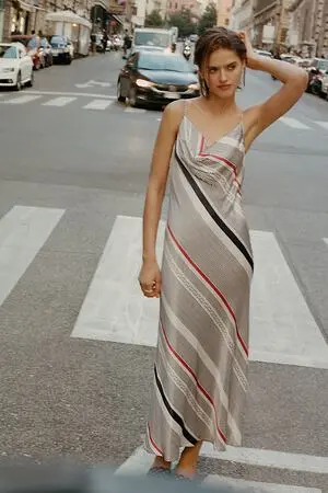 Maeve Cowl-neck Slip Midi Dress