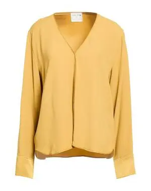 FORTE_FORTE Marigold Acetate And Viscose Top