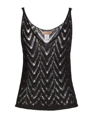 TWINSET Open-knit Metallic Top