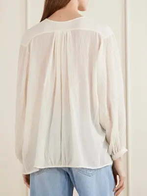 LES VACANCES D’IRINA Les Vacances D'irina Long Sleeve Cotton Shirt