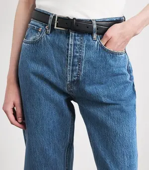 Still Here Cowgirl Straight Leg Jeans With Cutout Detail