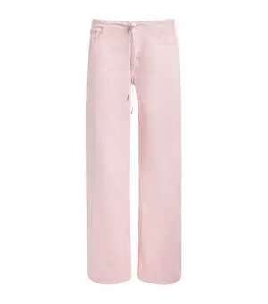Women's Drawstring Wide Leg Jeans