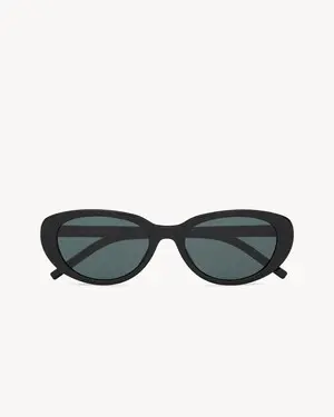 Saint Laurent Cat-eye Oval Acetate Sunglasses
