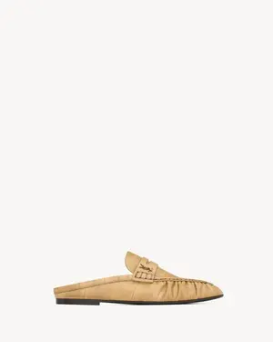 Saint Laurent Le Loafer Mules In Eel