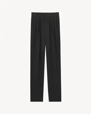 Saint Laurent Pants In Silk Habotai