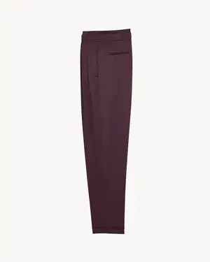 Saint Laurent Belted Wide-leg Silk Pants