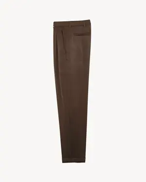 Saint Laurent Slim-fit Pants In Silk