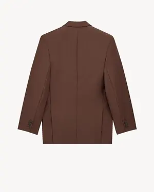 Saint Laurent Double-breasted Jacket In Wool And Mohair
