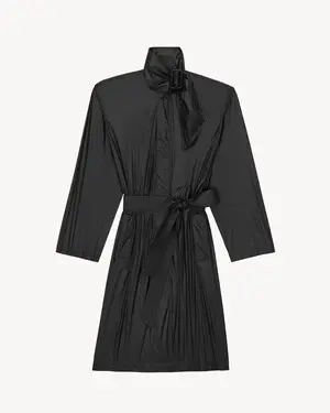 Saint Laurent Lavallière Trench Coat In Nylon