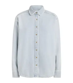 Still Here Cotton Western Shirt With Faux Horn Buttons
