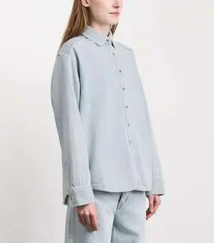 Still Here Cotton Western Shirt With Faux Horn Buttons