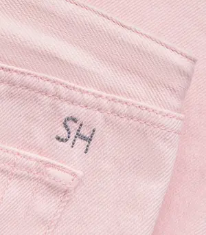 Still Here Cool Wide-leg Jeans - Pink