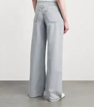 Still Here Drawstring Wide-leg Jeans