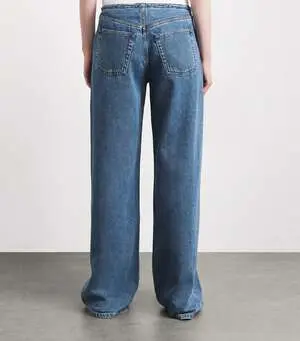 Still Here Drawstring Wide-leg Jeans