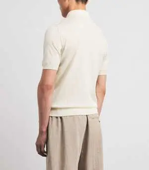 FIORONI CASHMERE Cotton-cashmere Polo Shirt