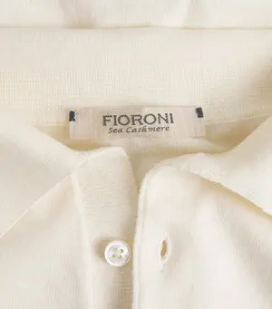 FIORONI CASHMERE Cotton-cashmere Polo Shirt