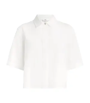 Vince Cotton Scallop Detail Shirt