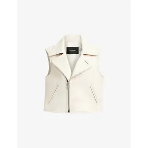 COACH Leather Moto Biker Vest