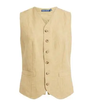 Polo Ralph Lauren Linen-blend Waistcoat
