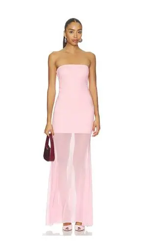 OW X Revolve Strapless Maxi Dress - Pink
