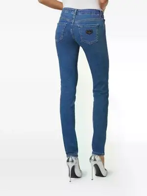 Philipp Plein Logo Plaque Slim-fit Denim Jeans