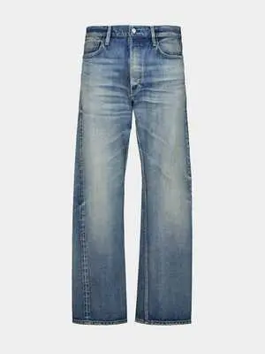 Fear Of God Vintage Indigo Denim Straight Leg Jeans