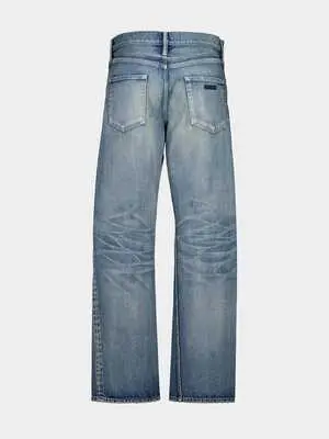 Fear Of God Vintage Indigo Denim Straight Leg Jeans