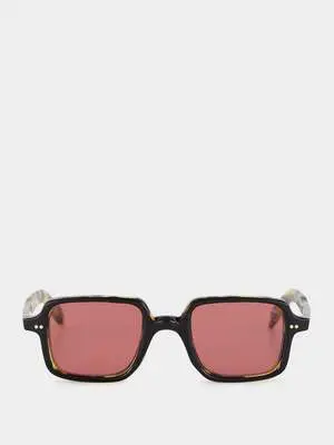 CUTLER AND GROSS Rectangle Camo Sunglasses - Black