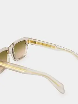 CUTLER AND GROSS Acetate Sunglasses - Beige