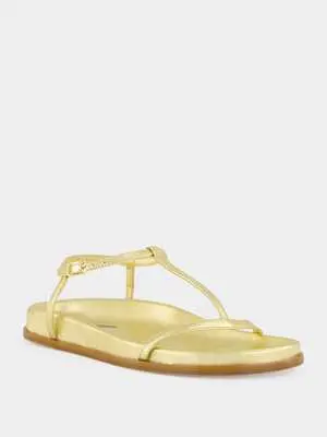 EMME PARSONS Washed Nappa Aya Sandals - Gold