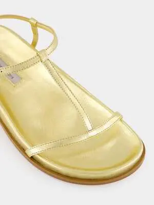 EMME PARSONS Washed Nappa Aya Sandals - Gold
