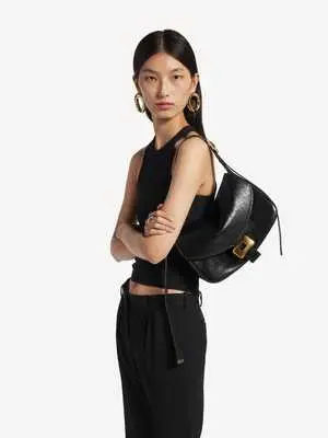 Balenciaga Clicca Medium Shoulder Bag - Black