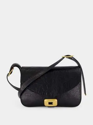 Balenciaga Clicca Medium Shoulder Bag - Black