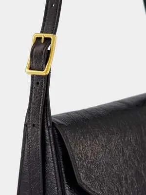 Balenciaga Clicca Medium Shoulder Bag - Black